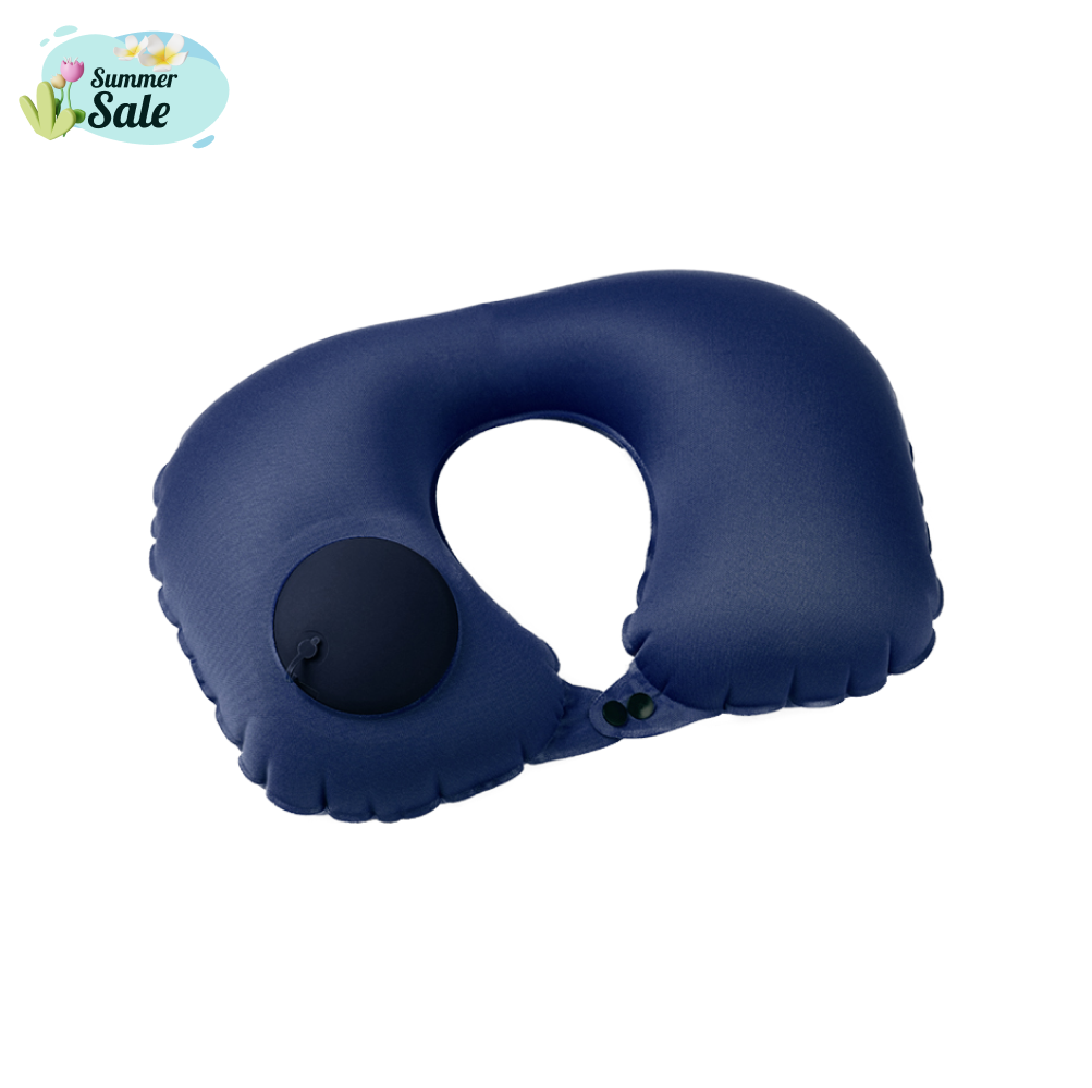 Inflatable Neck Pillow - Adjustable Travel Comfort for Restful Journeys ...